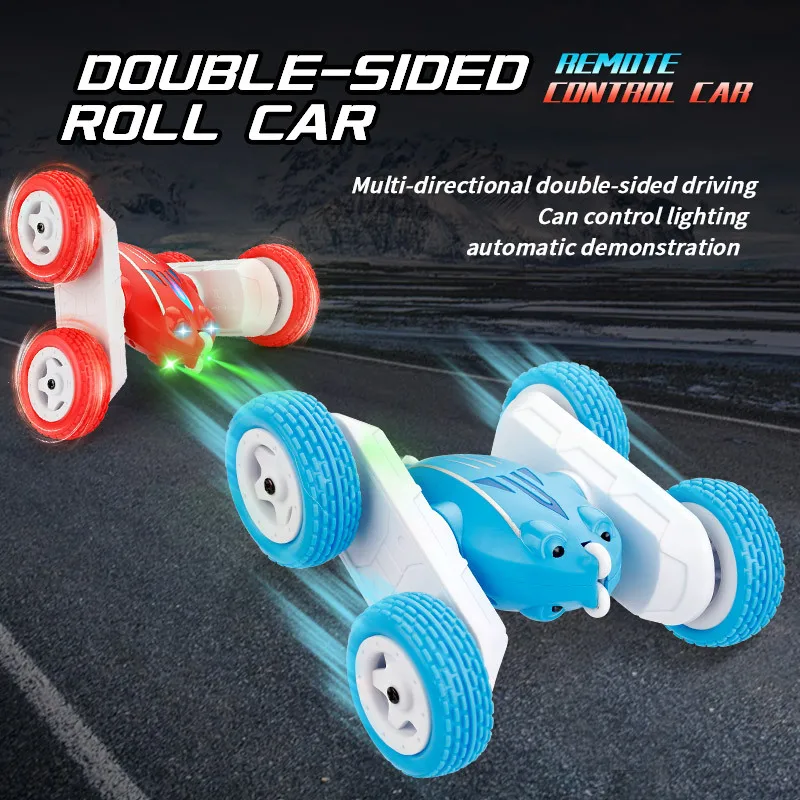 Mini-double-sided-stunt-car-with-lights-rolling-swing-arm-car-off-road ...