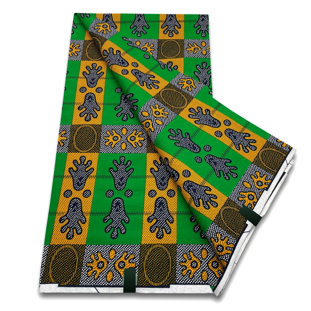 African-Wax-Fabric-100-Cotton-Veritable-Wax-Nigerian-Ankara-Block ...