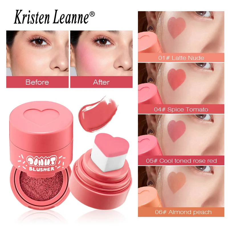 Heart-Shape-Face-Cushion-Blusher-Liquid-Blush-for-Cheek-Stamp-Blush ...