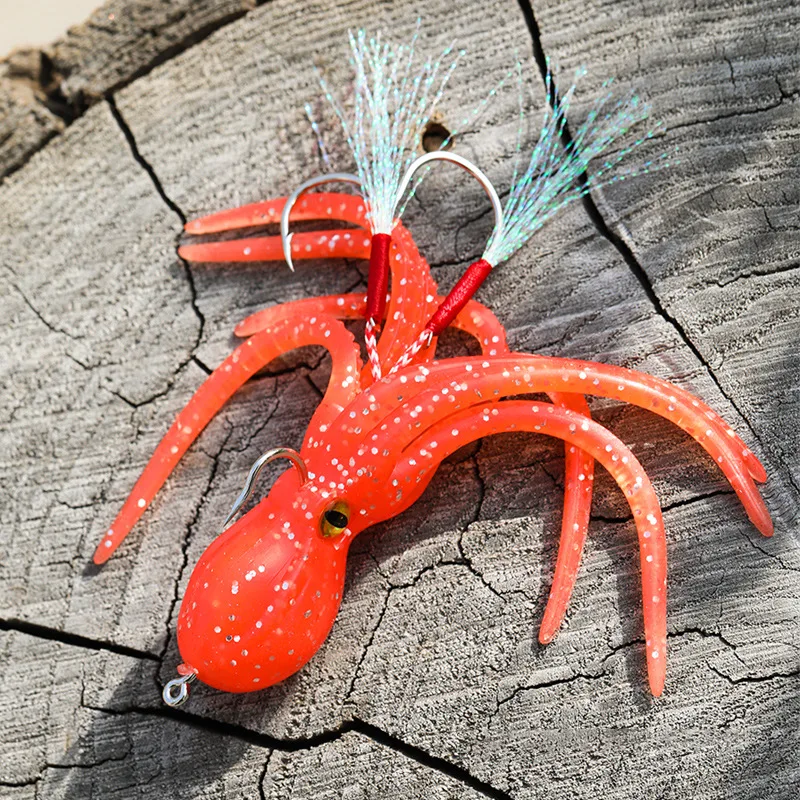 AI SHOUYU 1pc New Octopus Lure Swimbait 11cm 22g Soft Fishing Bait ...