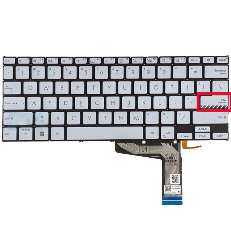 US-Backlight-keyboard-For-ASUS-VivoBook-14-X1402-X1402Z-X1402ZA-X1403 ...