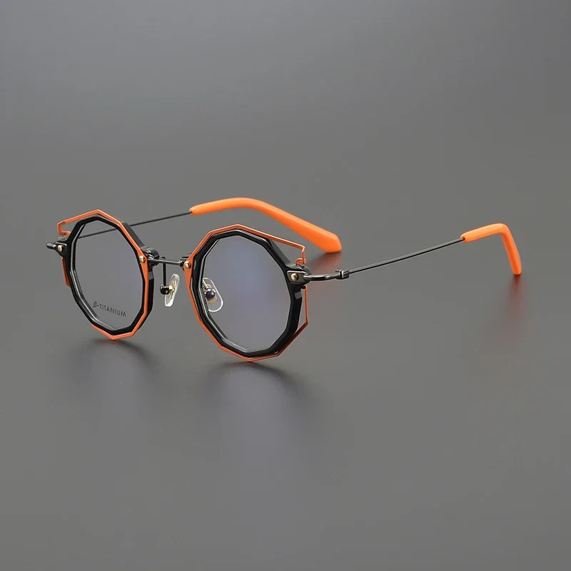 Japanese Style Desinger Vintage Acetate Round Glasses Frames Handmade ...