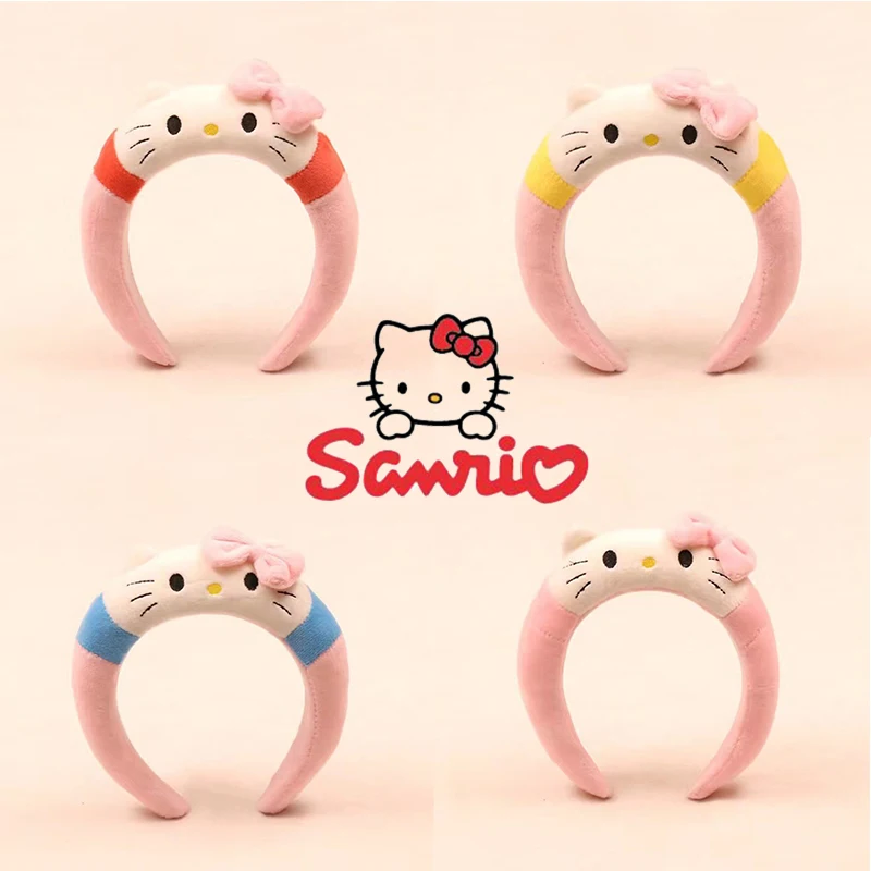 Sanrio-Plush-Ears-Hello-Kitty-Headbands-para-meninas-Hairband-Kawaii ...