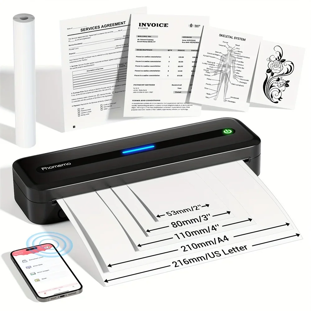 A4 Thermal Printer Paper For Photo Picture Receipt PDF File Printing ...