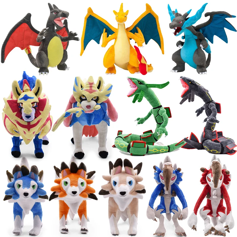 40 Styles Pokemon Plush Toy Pikachu Dolls Shiny Charizard X & Y Anime ...