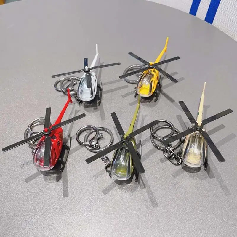 Metal-Helicopter-Keychain-Helicopter-Key-Chain-Pendant-Anti-Lost-Key ...