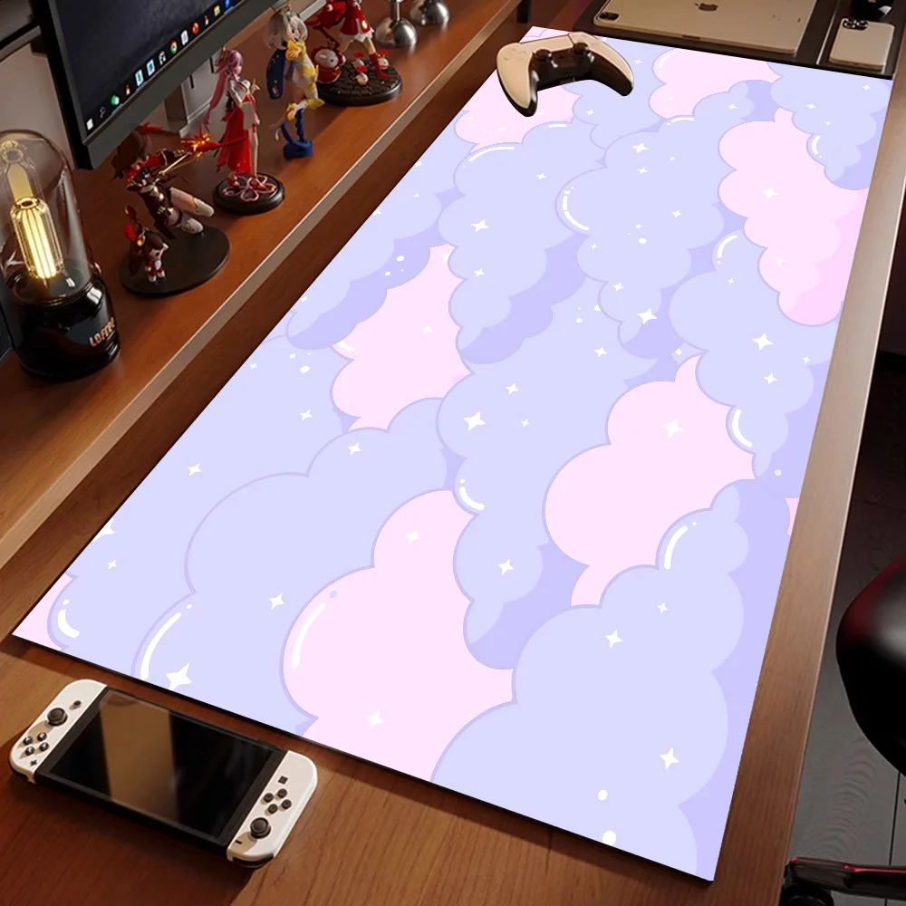 Pink-clouds-Mousepad-Pc-Gamer-Keyboard-Carpet-Computer-Gaming ...