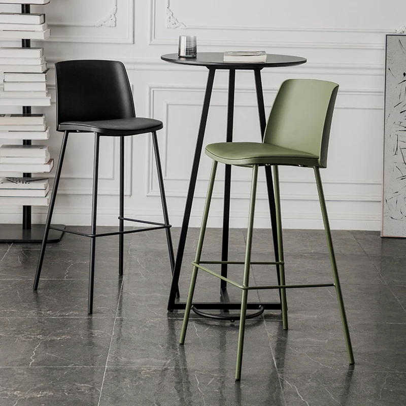 Luxury-Home-High-Kitchen-Stools-Reception-Designer-Metal-Ergonomic-Bar ...