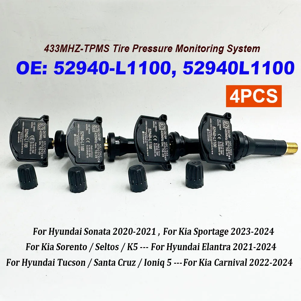 NEW 4PCS 52940-L1100 52940L1100 For Hyundai Ioniq 5 For Kia Carnival ...