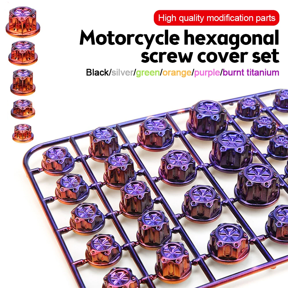 30PCS-Set-Motorcycle-Screw-Cap-Cover-Car-Bicycle-Accessories-Head-Body ...