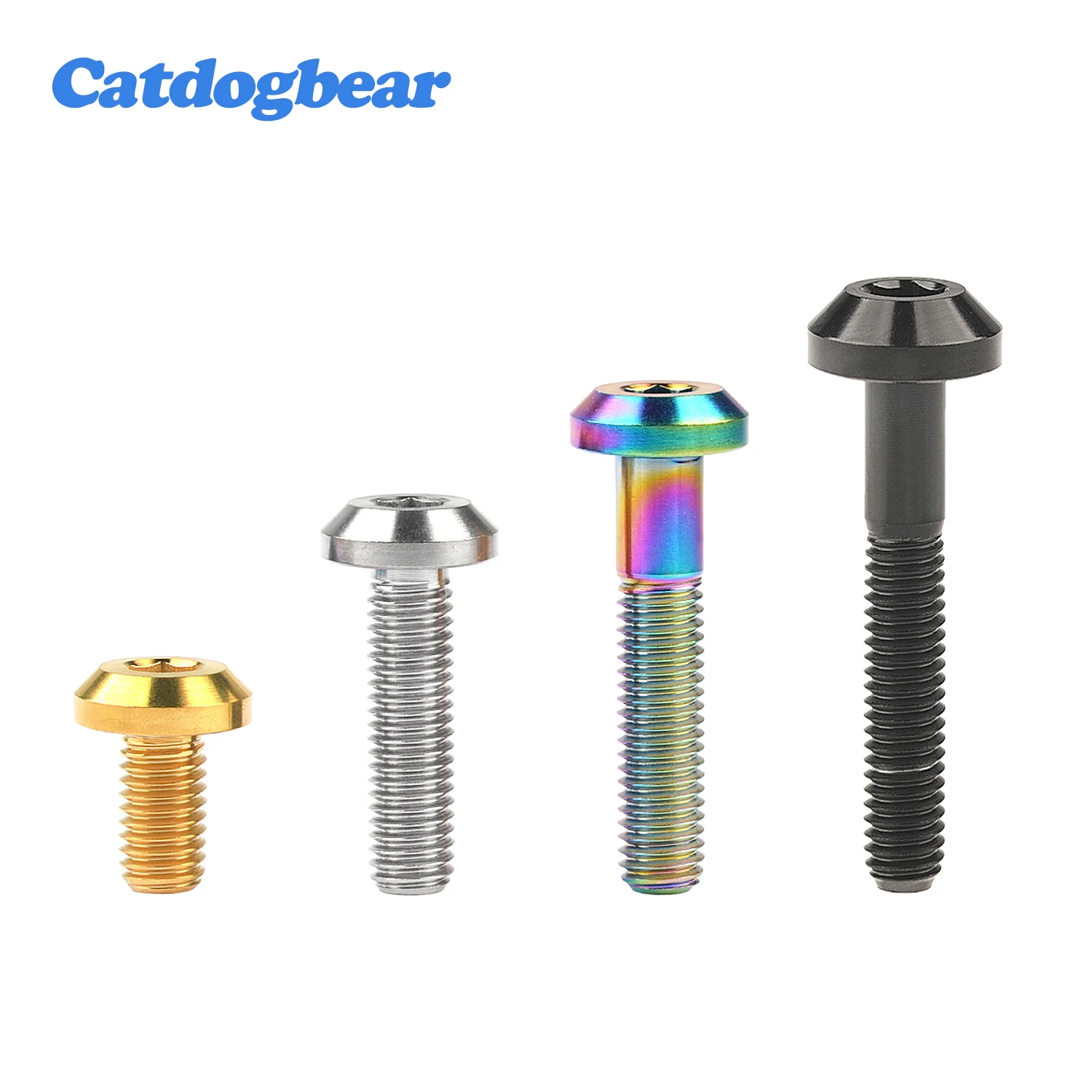M6 M8x15 20 25 30 35 40mm Titanium Bolt Bicycles MTB Umbrella Head Ti ...