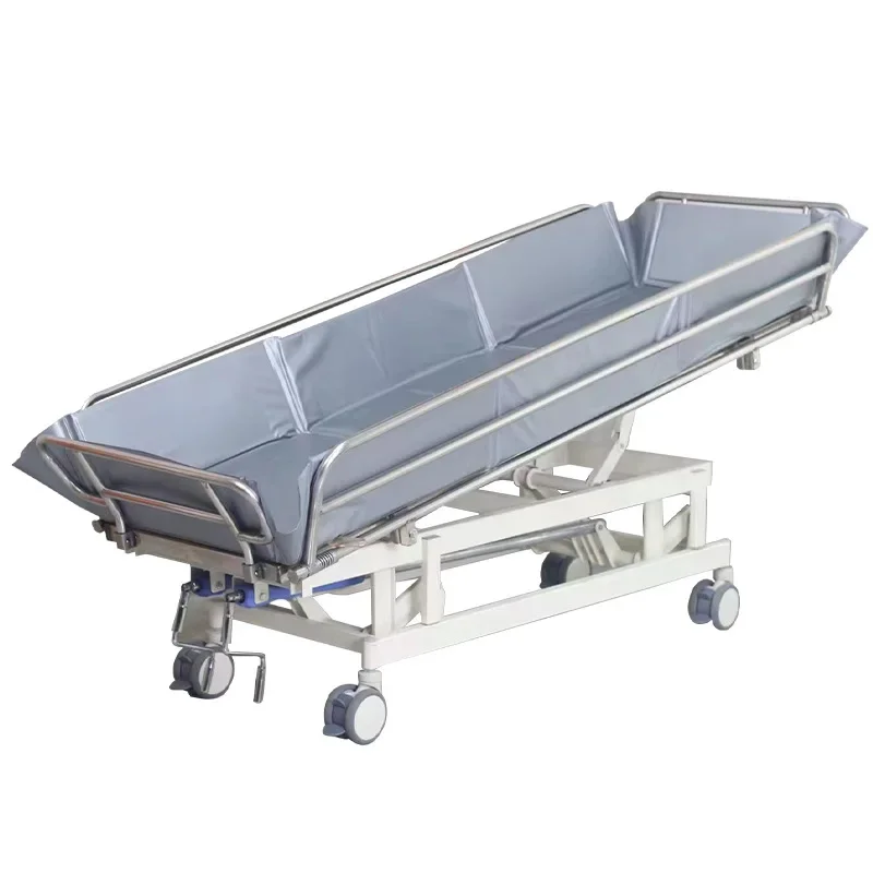 Bath Trolley Shower Trolley Mattress Shower Hydraulic Stretcher Hygiene ...