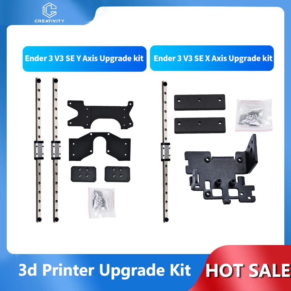 Ender 3 V3 SE 3d printer X Axis Upgrade kit With CNC Backplate MGN9H ...