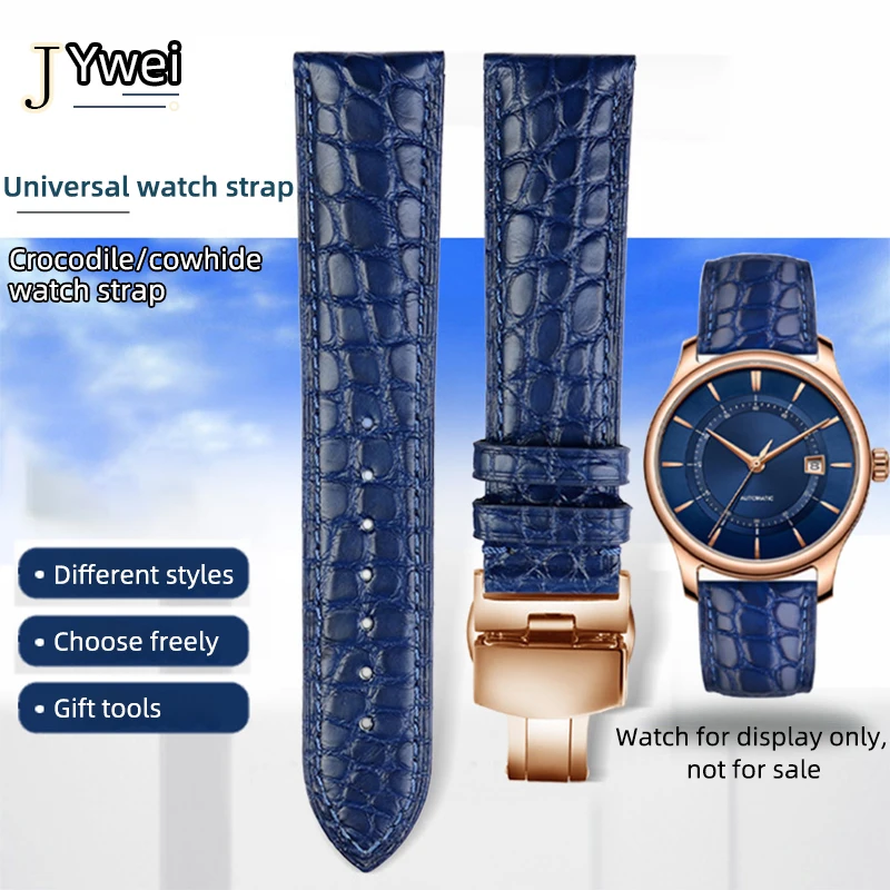 Crocodile Skin Watch Strap 16mm 18mm 19mm 20mm 21mm 22mm Bracelet For ...