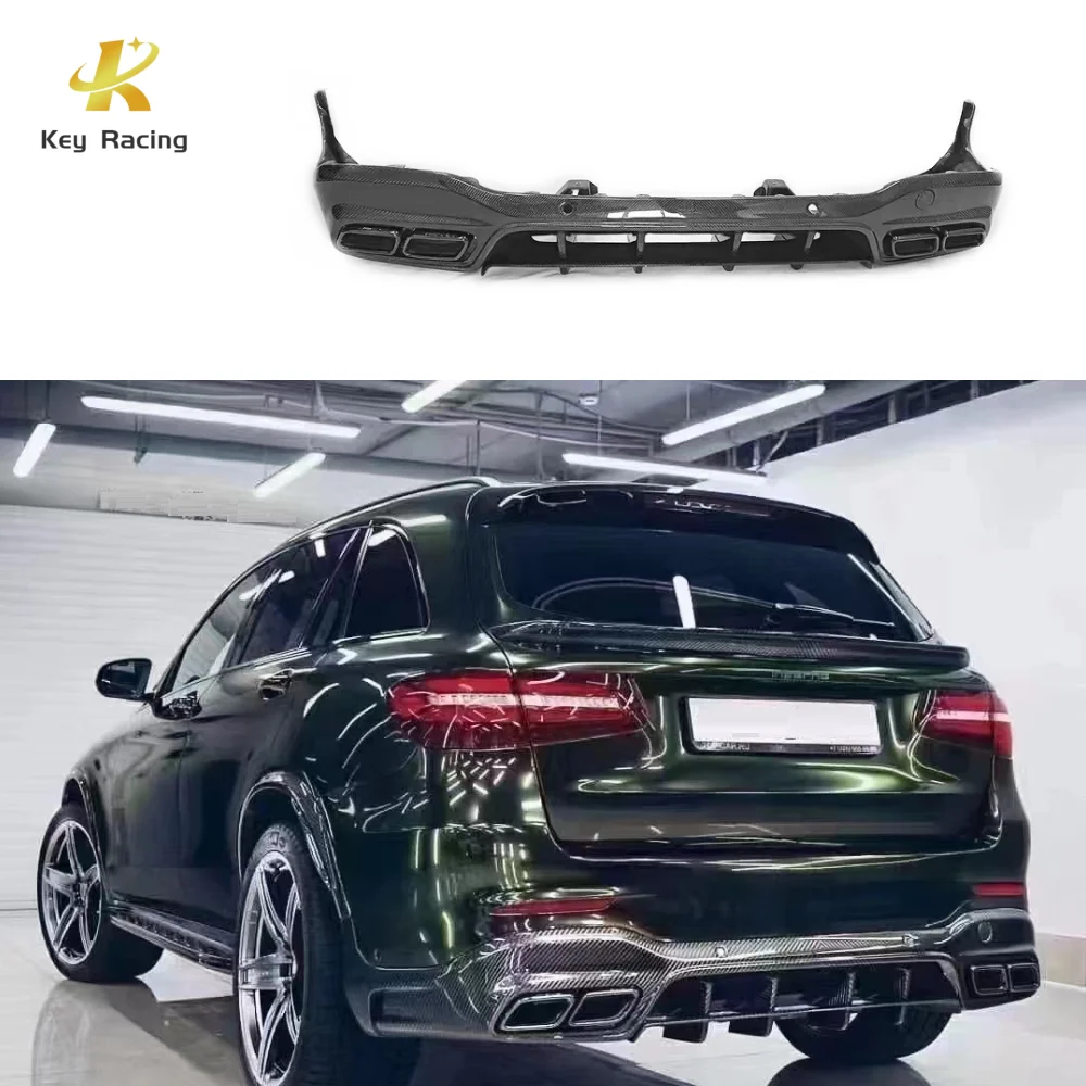 GLC-X253-Rear-Diffuser-Bodykit-Carbon-Fiber-Topcar-Style-Rear-Bumper ...