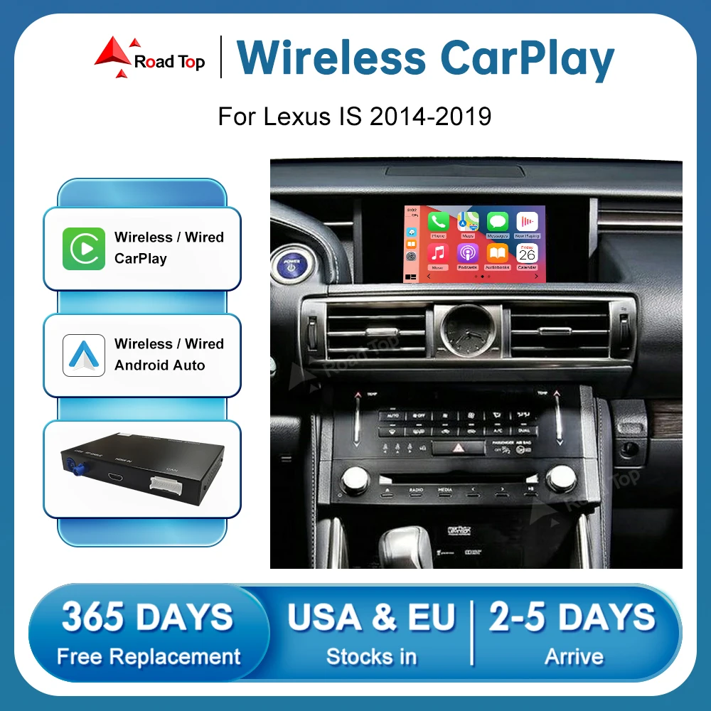 Road-Top-Wireless-CarPlay-for-Lexus-IS-2014-2019-with-Android-Auto ...