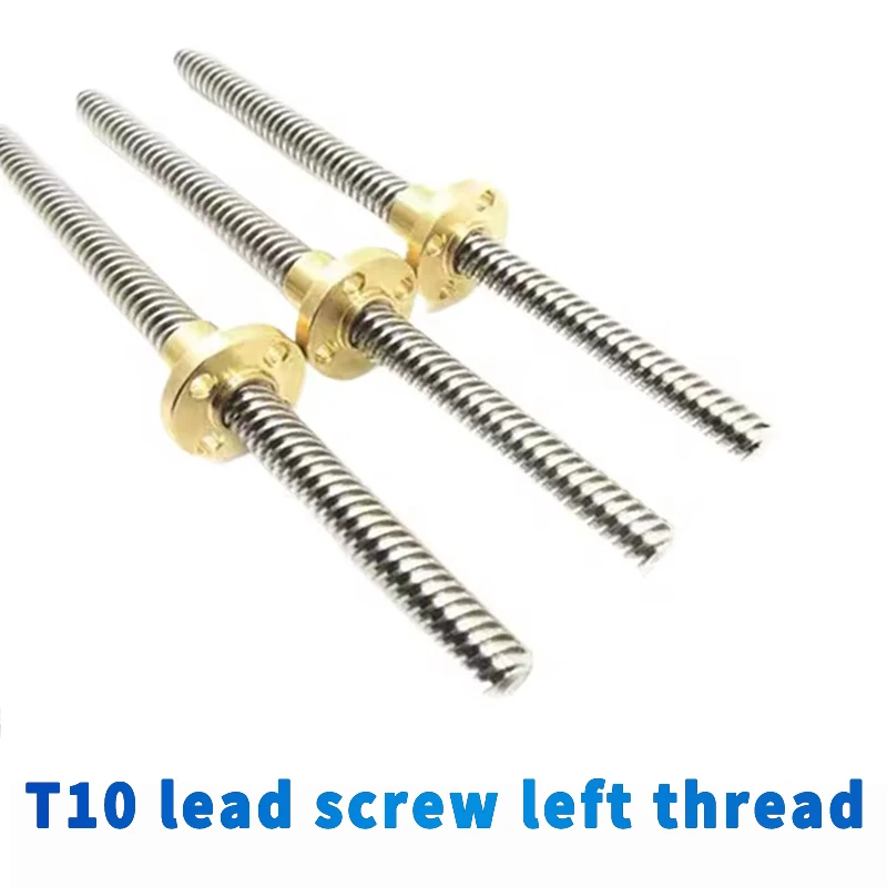 T10 lead screw Left-hand thread lead 2mm 304 stainless steel T10 ...