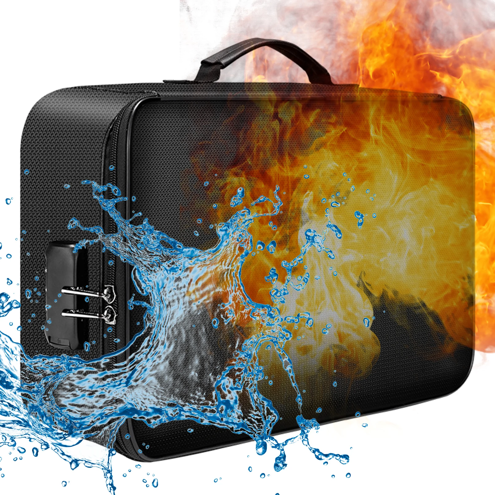Fireproof-Document-Bag-with-Lock-Zipper-Closure-Fire-Water-Resistant ...