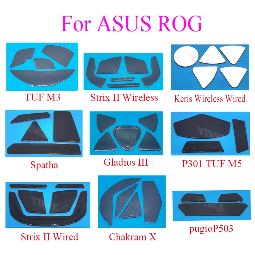 2 مجموعات زلاجات الماوس قدم موصل ل ASUS ROG TUF M3 M5 Strix II كেরিস ...