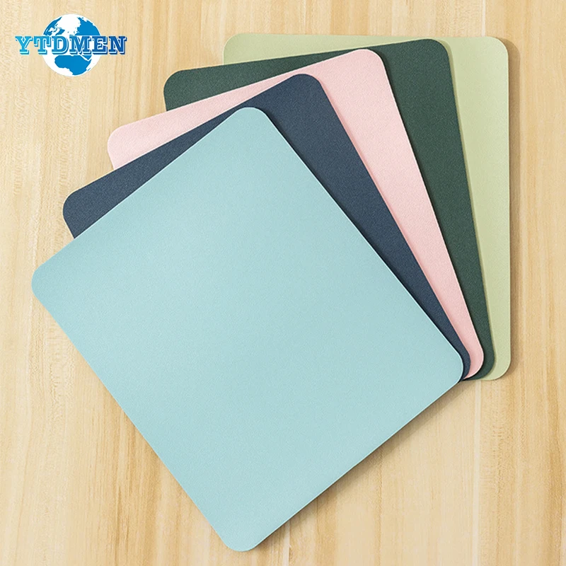 Small PU Mouse Pad Non-Slip Gaming Mat Desktop Leather Waterproof Anti ...