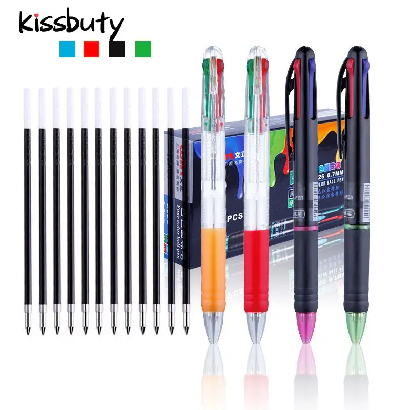 4-100PCS-Set-Ballpoint-Pen-Multicolored-Pen-0-7mm-Gel-Pen-Black-Red ...