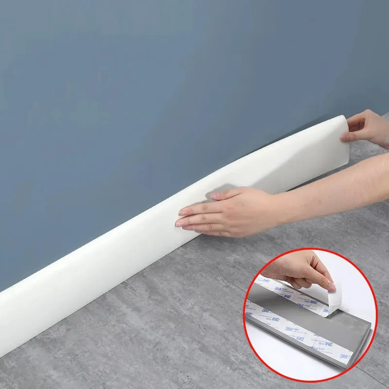 1M-Self-adhesive-Skirting-Line-3D-Wall-Sticker-Thickened-Anti-collision ...