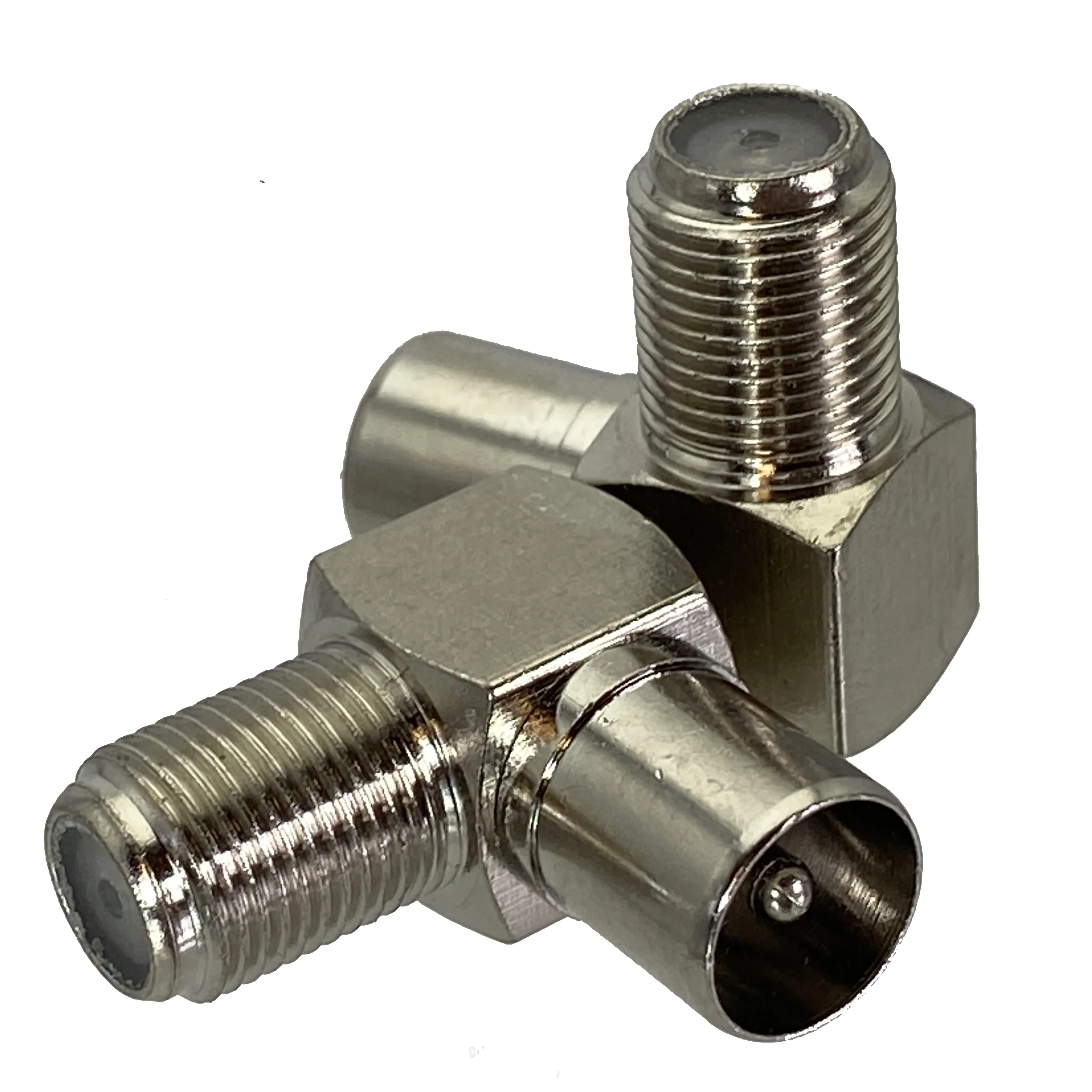 1Pcs Adapter F TV Female Jack To IEC PAL DVB-T Male Plug Right Angle RF ...