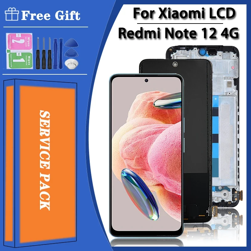 Super-AMOLED-Note12-Screen-for-Xiaomi-Redmi-Note-12-4G-lcd-23021RAAEG ...