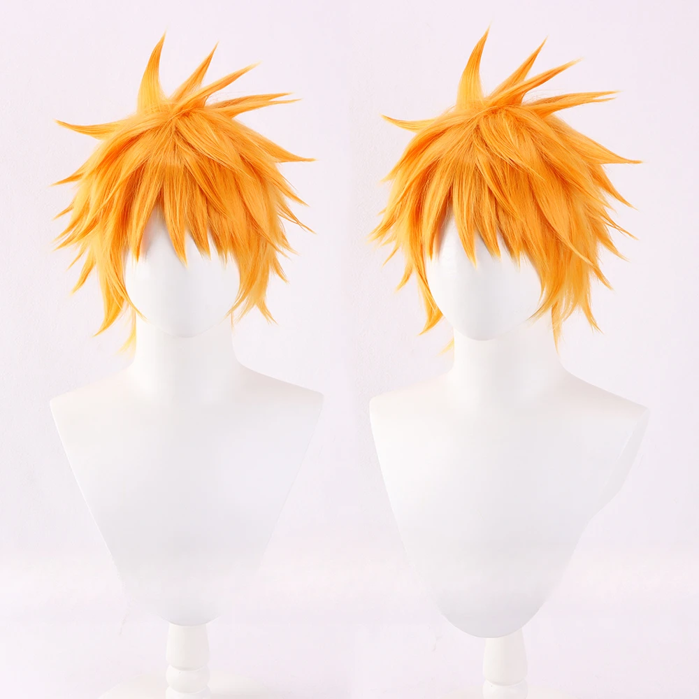 Kurosaki Ichigo Cosplay Wig Anime Bleach 30cm Short Heat Resistant ...