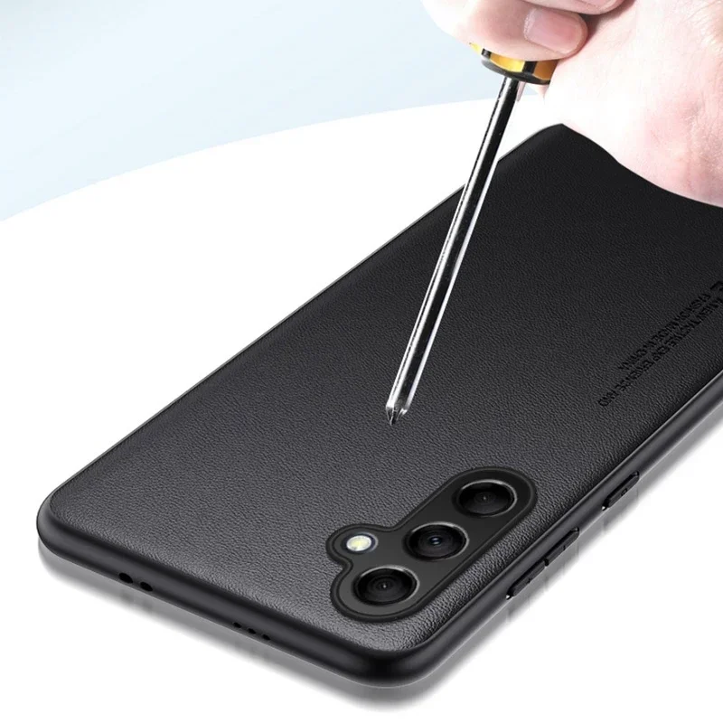 Plain PU Leather Matte Case | Ultra-Thin Shockproof Bumper Cover ...