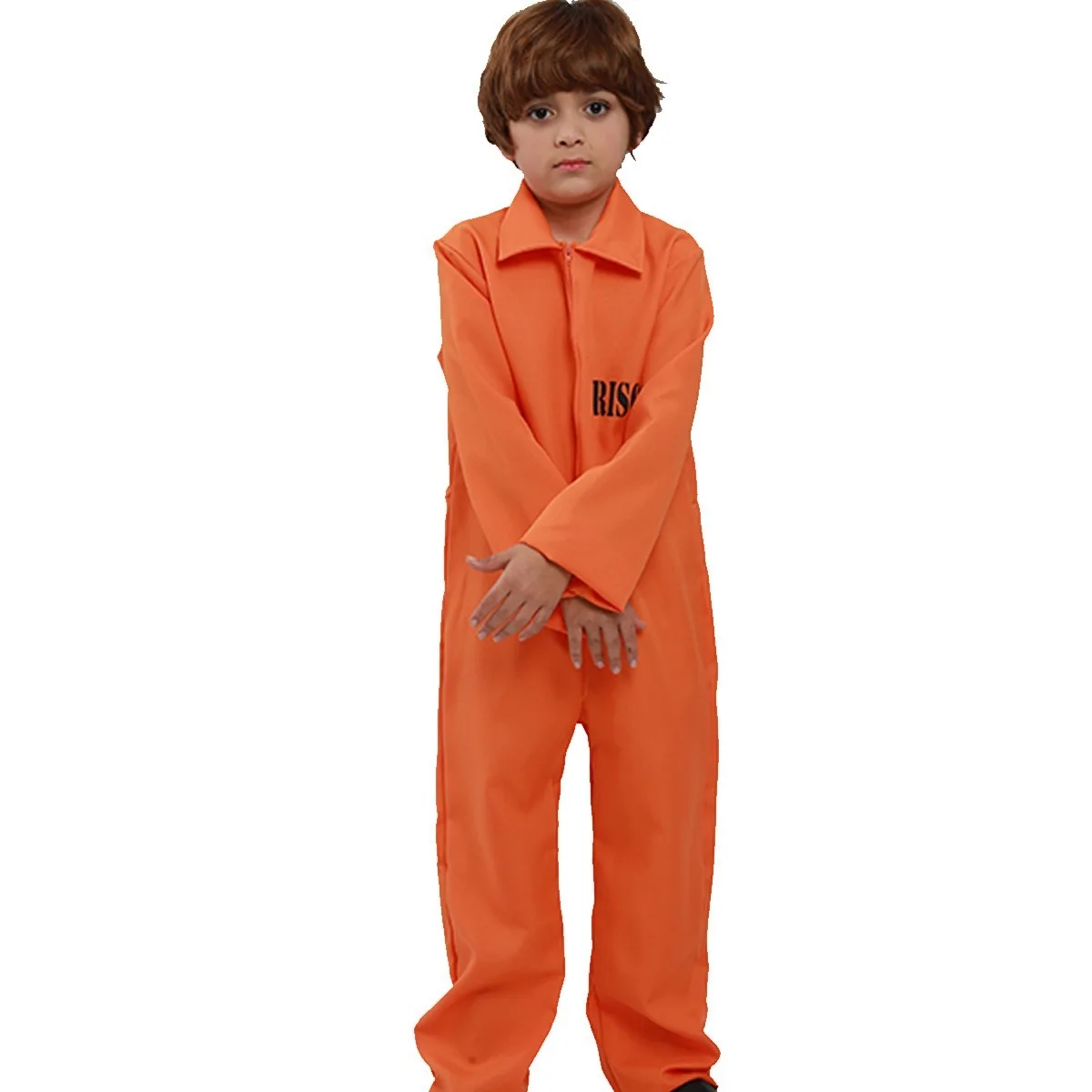 Child-Got-Busted-Prisoner-Convict-Halloween-Costume-Orange-Jailbird ...