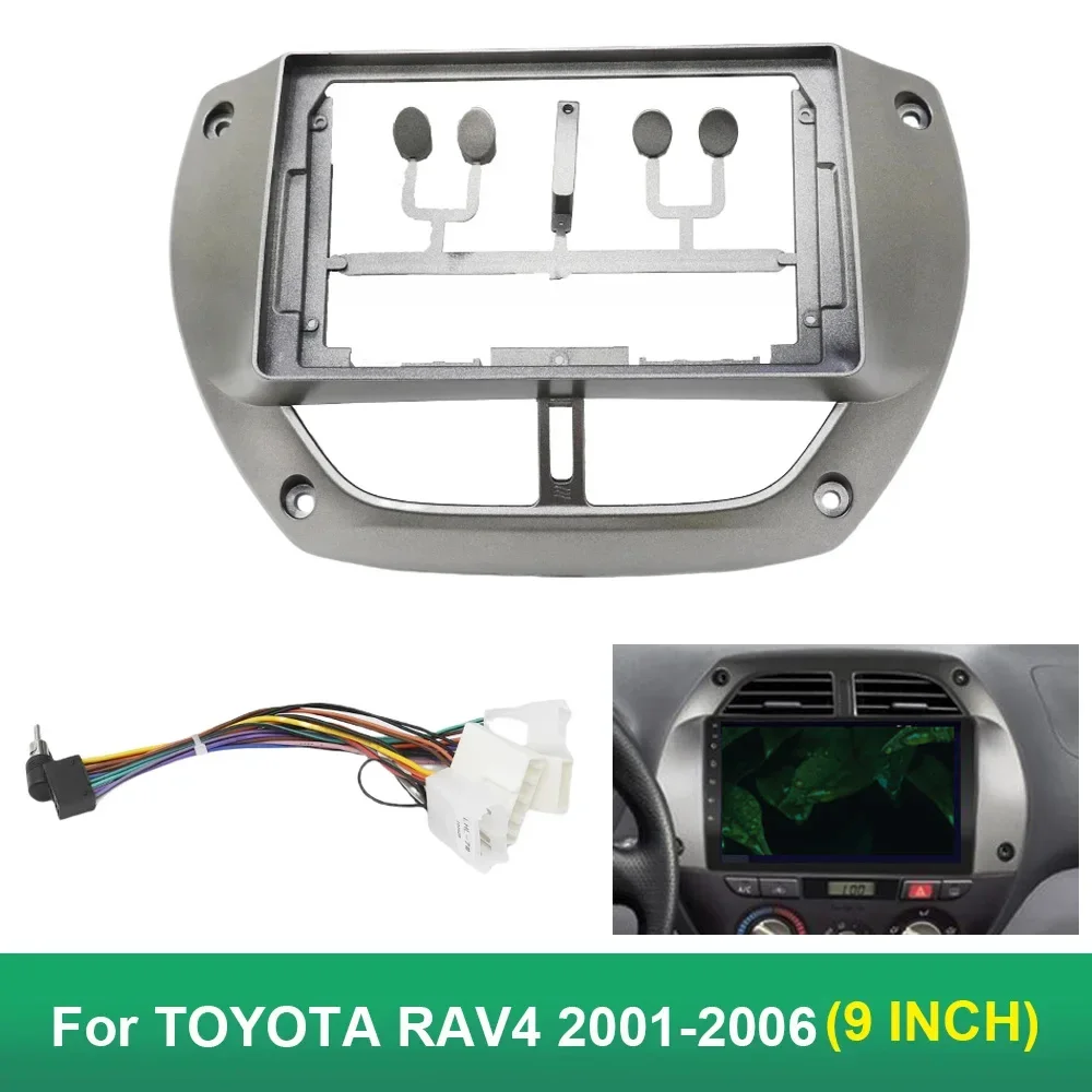 9-Inch-Car-Fascia-For-TOYOTA-RAV4-2001-2002-2003-2004-2005-2006-Video ...