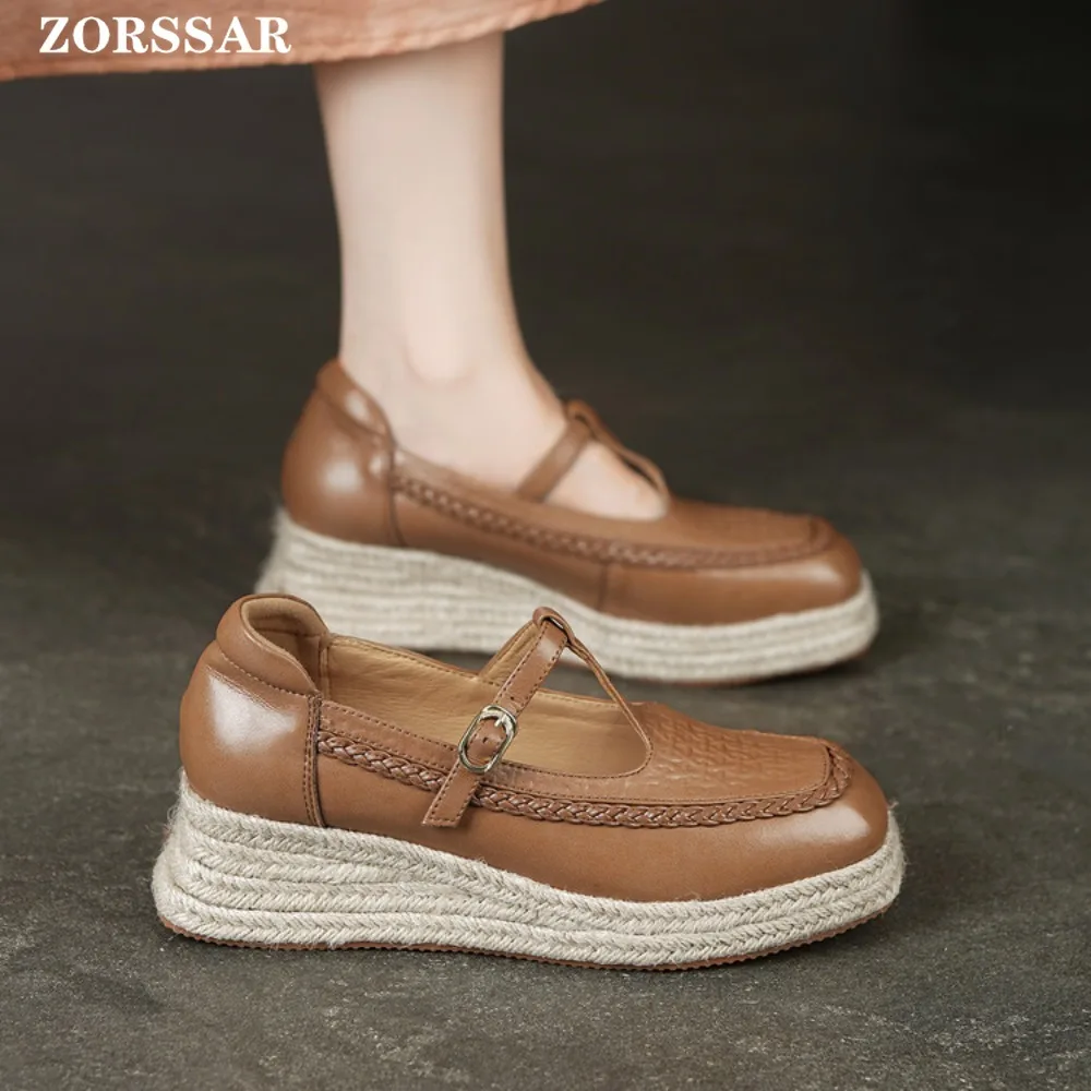 2025 Autumn High Quality Women Shoes Light Comfort Flats Platform Shoes ...