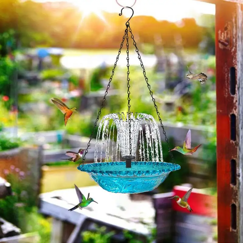 Hummingbird Bird Baths Solar Fountain