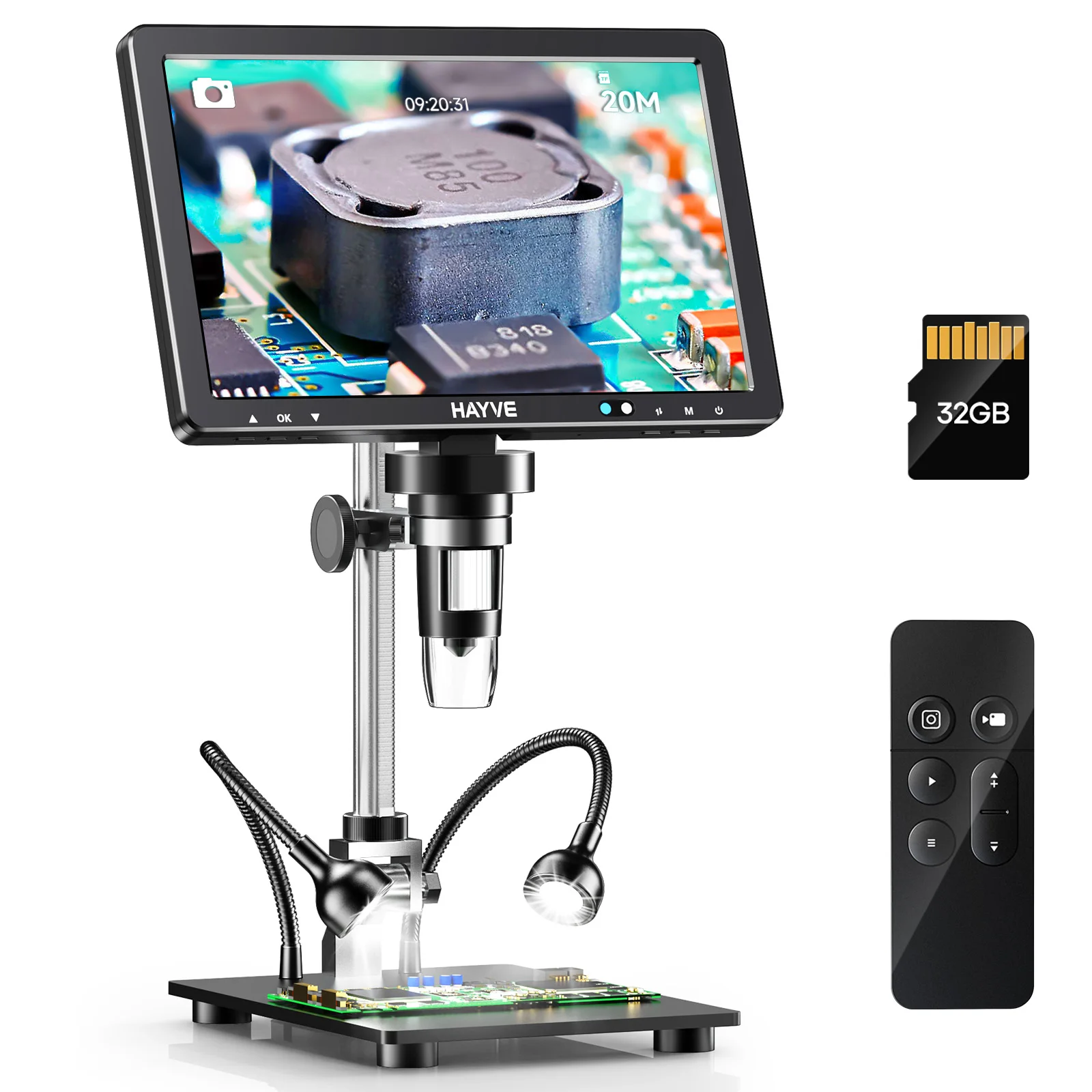 Hayve-10-1-HDMI-Digital-Microscope-2000X-Coin-Microscope-with-10-LEDs ...