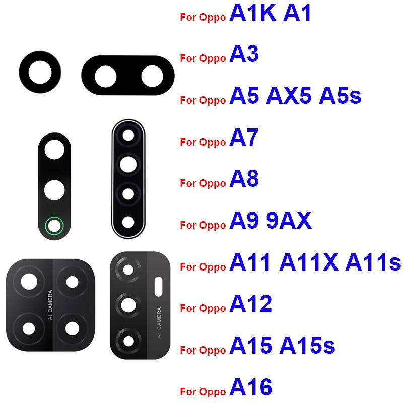 2PCS Rear Camera Glass Lens For OPPO A1 A3 A5 A7 A8 A9 A11 A11S A11X ...