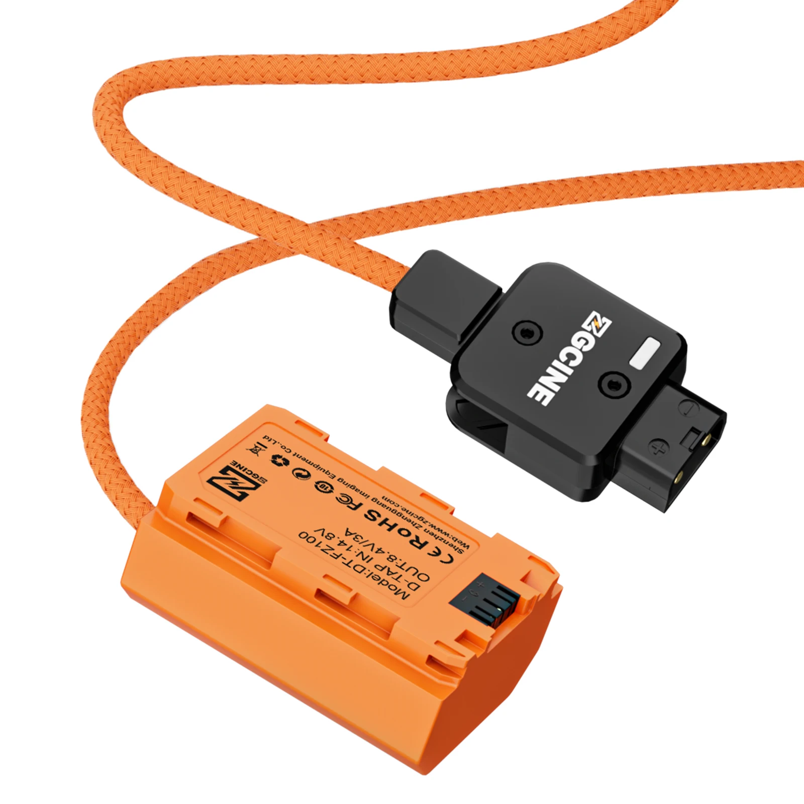 D-Tap to NP-FZ100 Dummy Battery Braided Wire DC Coupler for Sony A7R V ...
