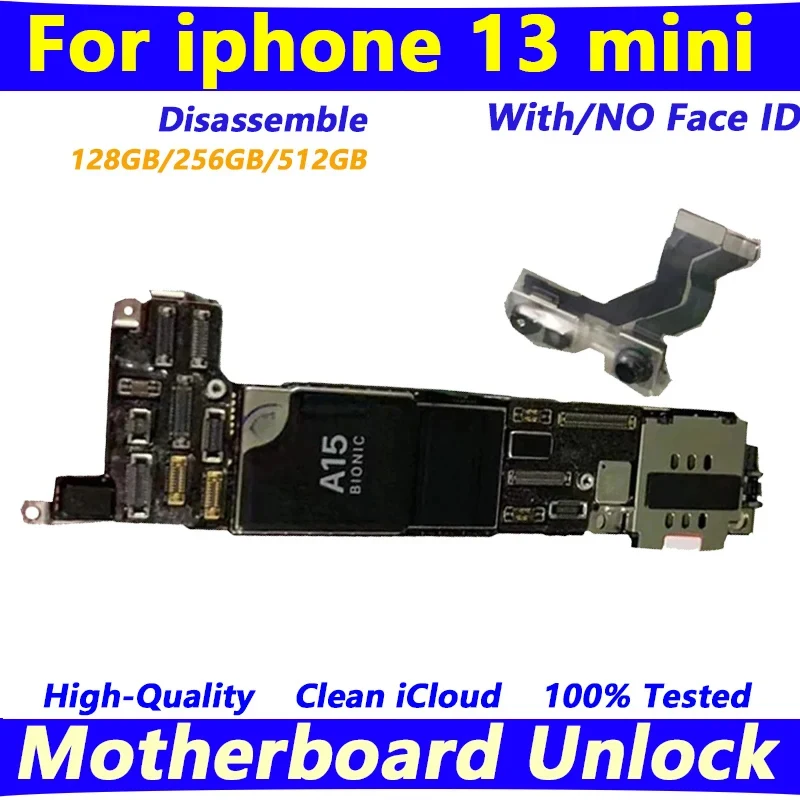 Fully-Tested-For-iPhone-13-Mini-Motherboard-Unlock-Logic-Board-With ...