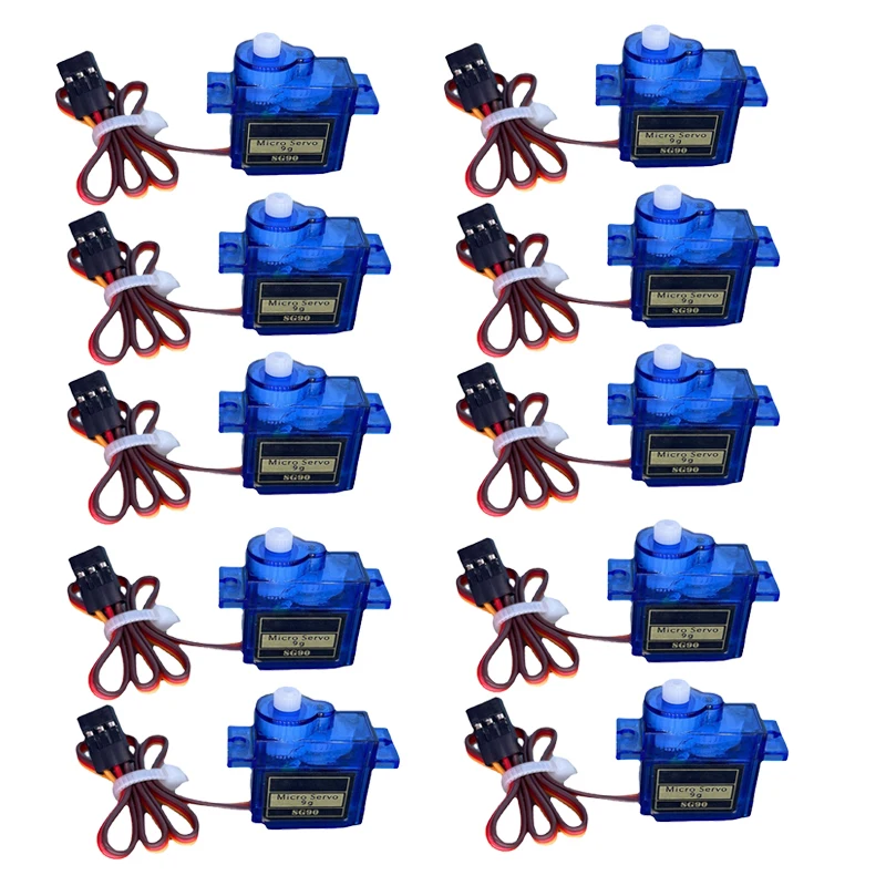 1-10Pcs-SG90-9G-Micro-Servo-For-RC-Airplanes-Fixed-Wing-Airplane-Model ...