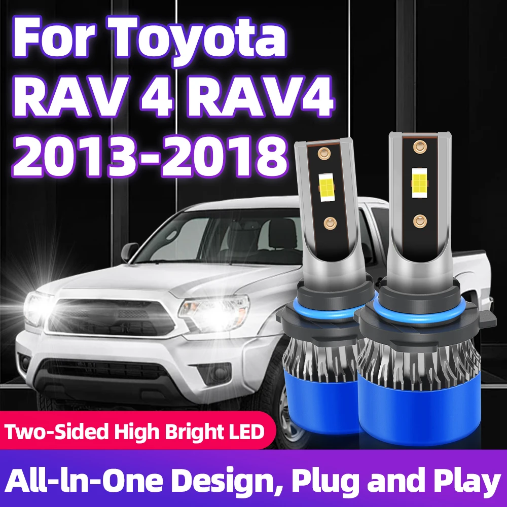 For-Toyota-RAV-4-RAV4-2013-2014-2015-2016-2017-2018-LED-Headlight-Bulbs ...