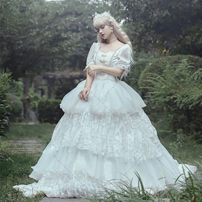 White Victorian Gothic Dresses