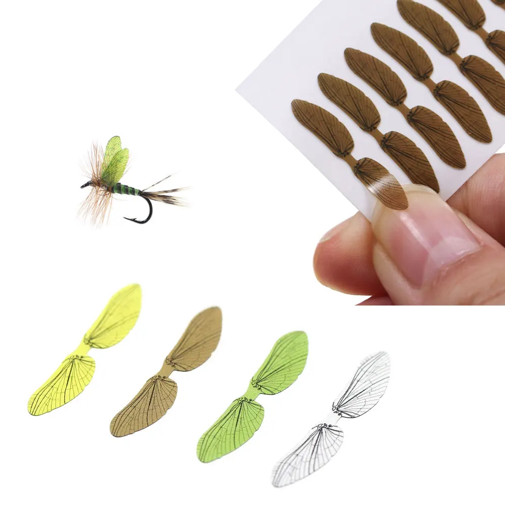 1Sheet-Pre-cut-Realistic-Mayfly-Wings-Fly-Tying-Material-Insect-Wings ...