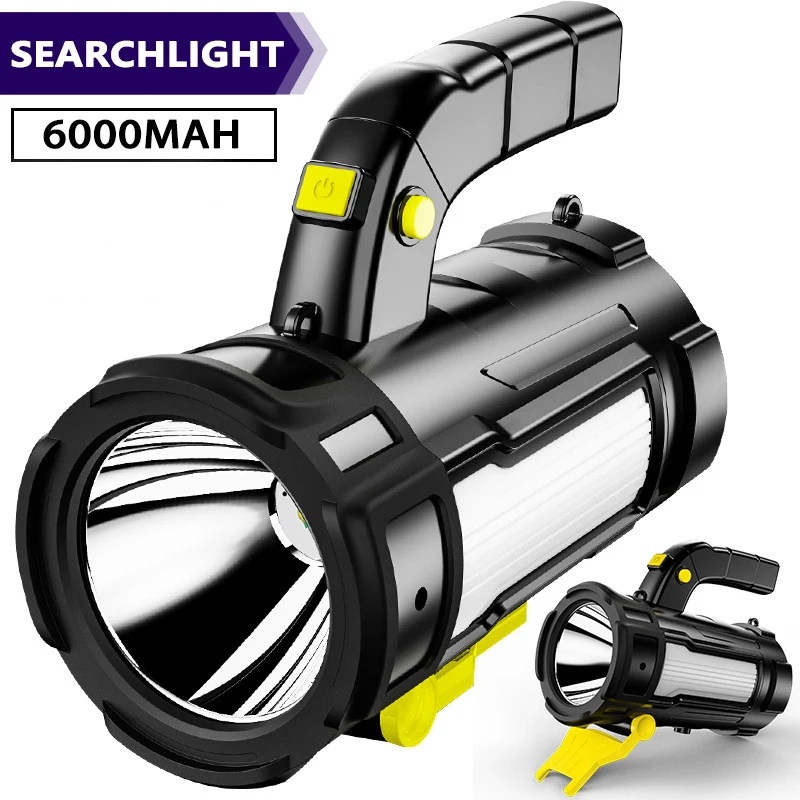 Handheld-Searchlight-LED-USB-Camping-Light-Bulb-Powerful-Hand-Lamp ...