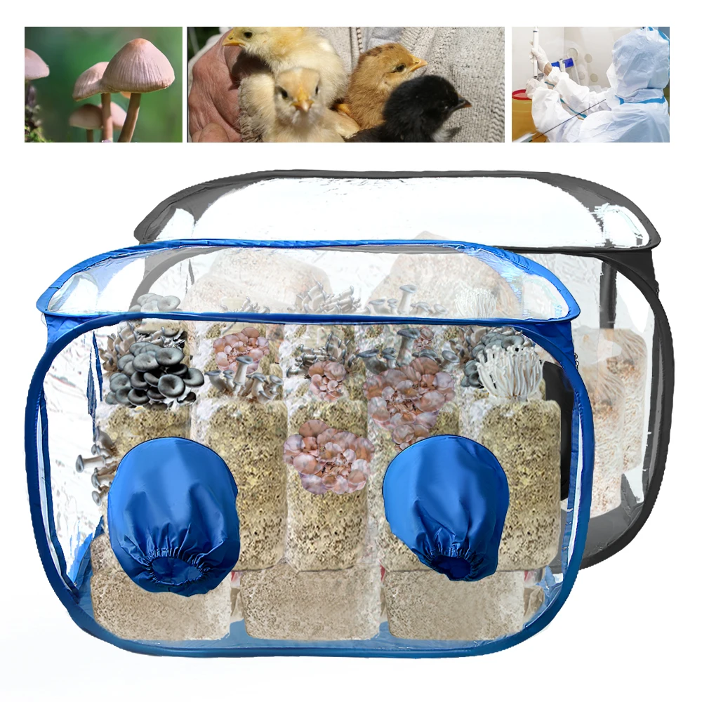 94x61x61cm-Rectangle-Mushroom-Growing-Container-Tent-Grow-Box-for-Spore ...