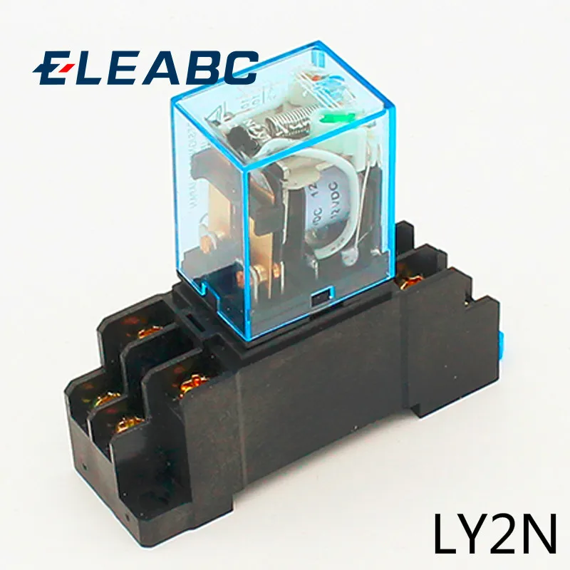 10A-dpdt-relay-12VDC-24VDC-110VAC-220VAC-LY2N-General-Purpose-Relay ...