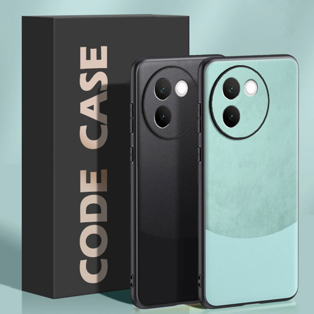 Leather-Case-for-vivo-V30e-V-30e-Luxury-Splicing-Pattern-Matte-Full ...