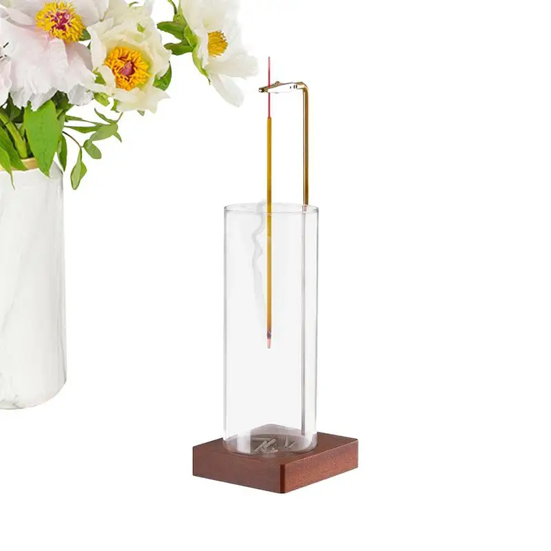 Modern-Incense-Burner-With-Glass-Ash-Catcher-Anti-ash-Flying-Incense ...