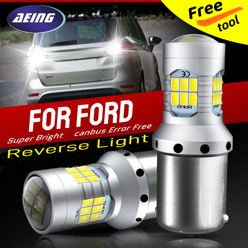 2×LED Reverse Backup Light Blub P21W For Ford Focus MK1MK2 Fiesta ...