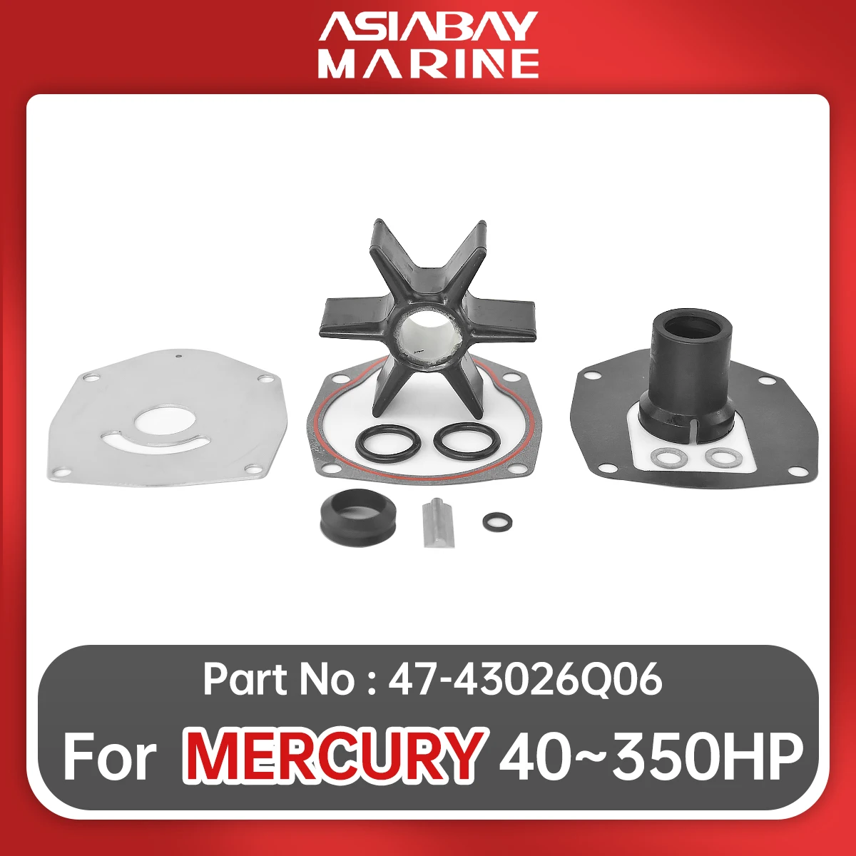 Water-Pump-Impeller-Repair-Kit-For-Mercury-Outboard-40hp-50hp-60hp-75hp ...