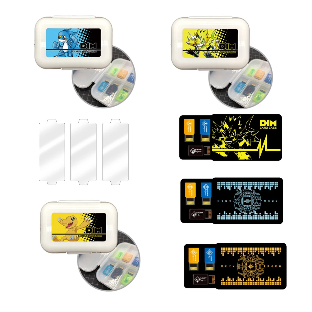 Digimon Adventure Dim Card Storage Box Protective Film Dust Plug Dim ...